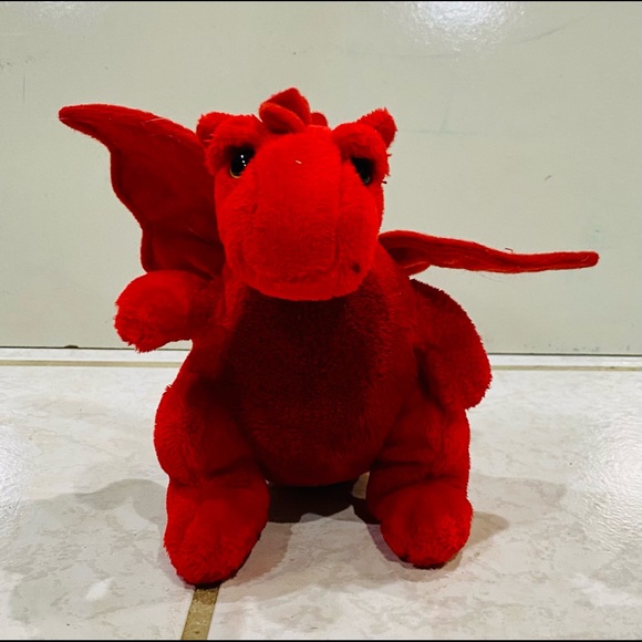 Ty | Toys | Rare 206 Ty Beanie Buddy Y Ddraig Goch The Red Dragon ...